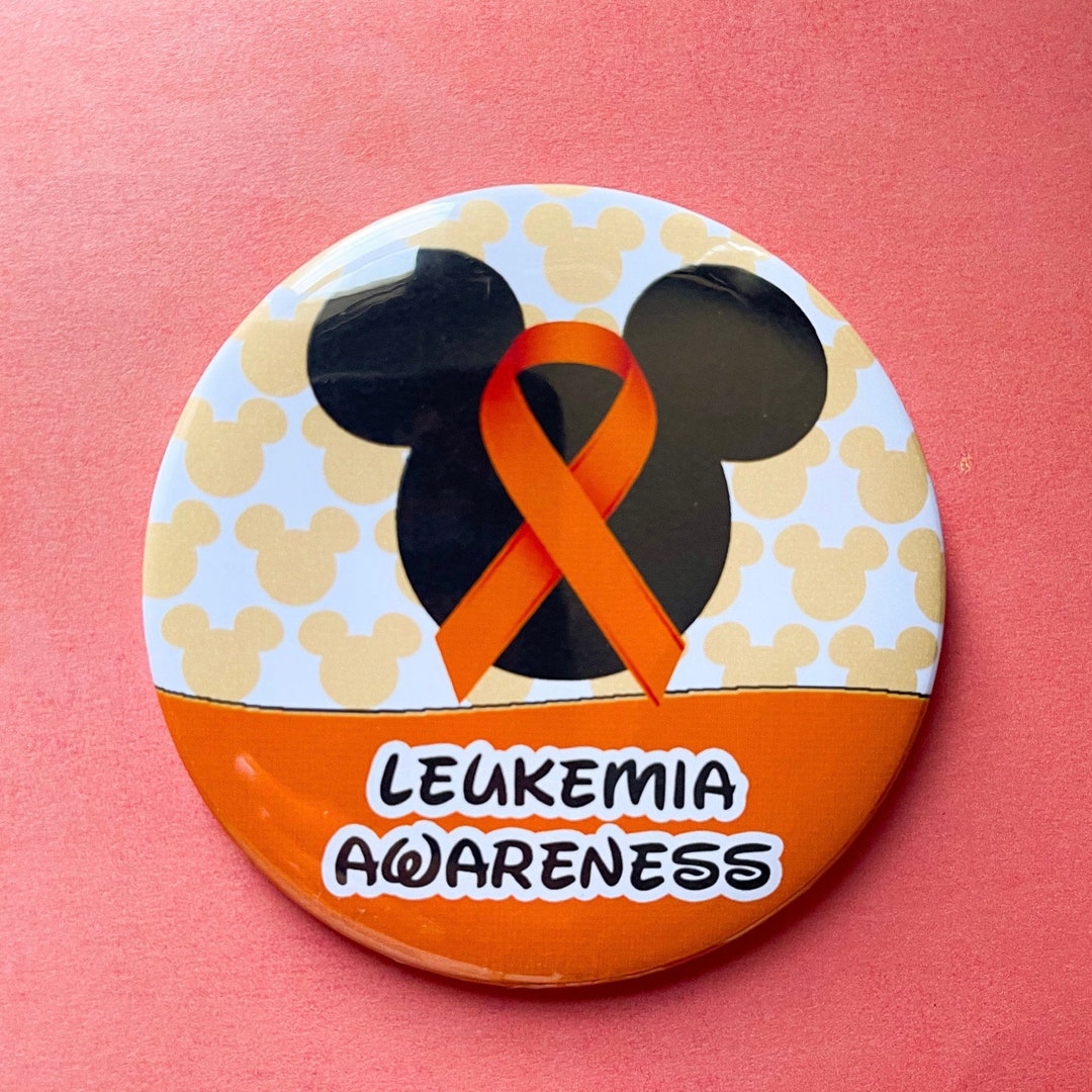 Mickey Mouse Inspired Leukemia Awareness 3" Inch Button - Etsy