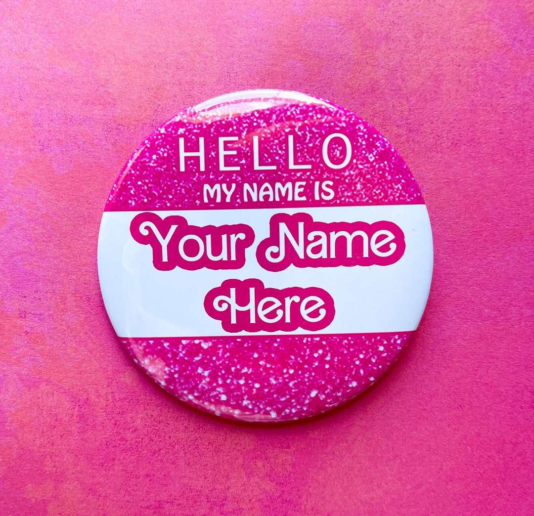 Custom Retro B Font 3” Pin Back Button - Etsy