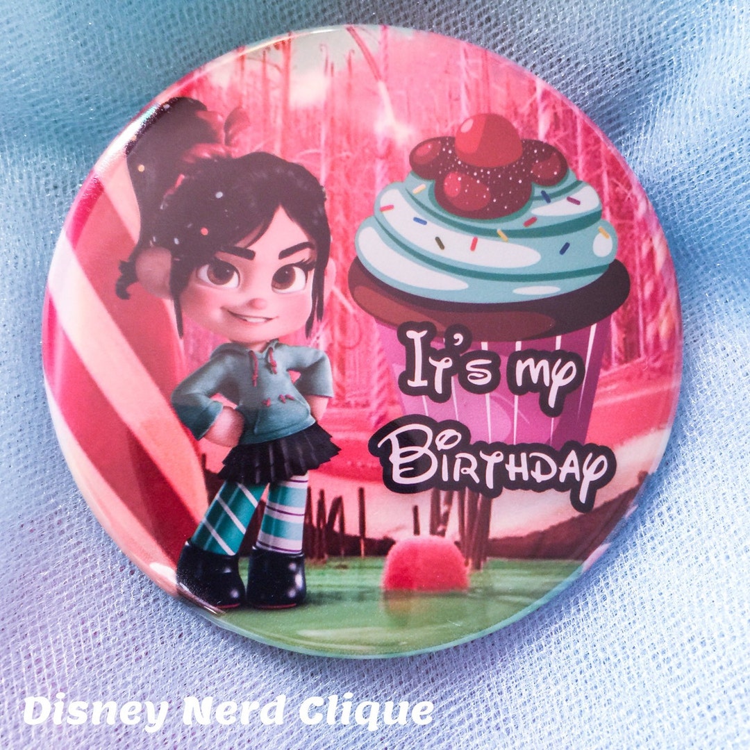 Vanellope Von Schweetz Birthday Button - Etsy