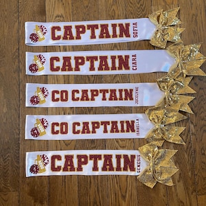 Cheer Sash With Bow - Etsy