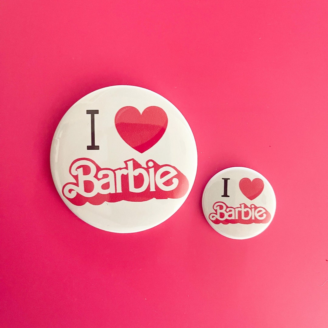 I Love Barbie Button Set - Etsy