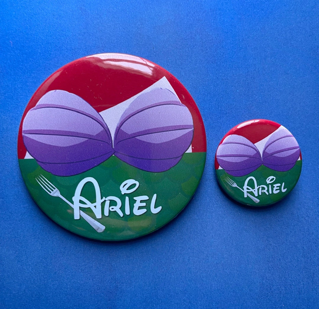Custom Ariel Pin Back Button Set - Etsy