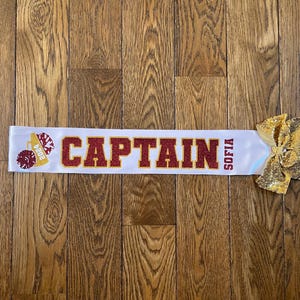 Cheer Sash With Bow - Etsy