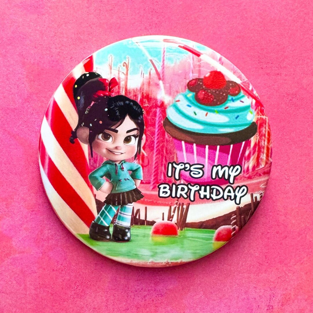 Vanellope Von Schweetz Birthday Button - Etsy