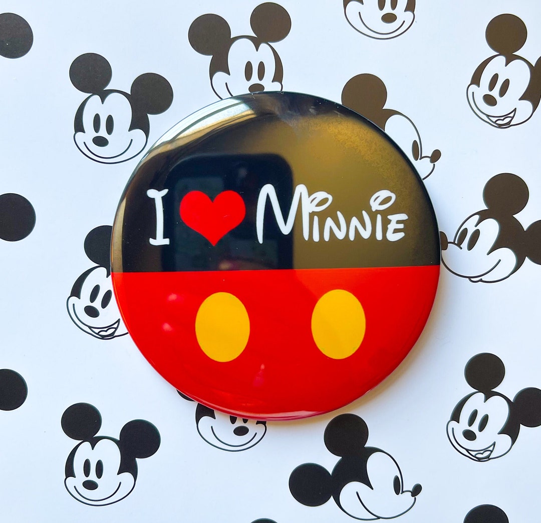 I Love Mickey Button - Etsy