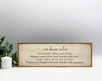 Christian Family Rules | Etsy