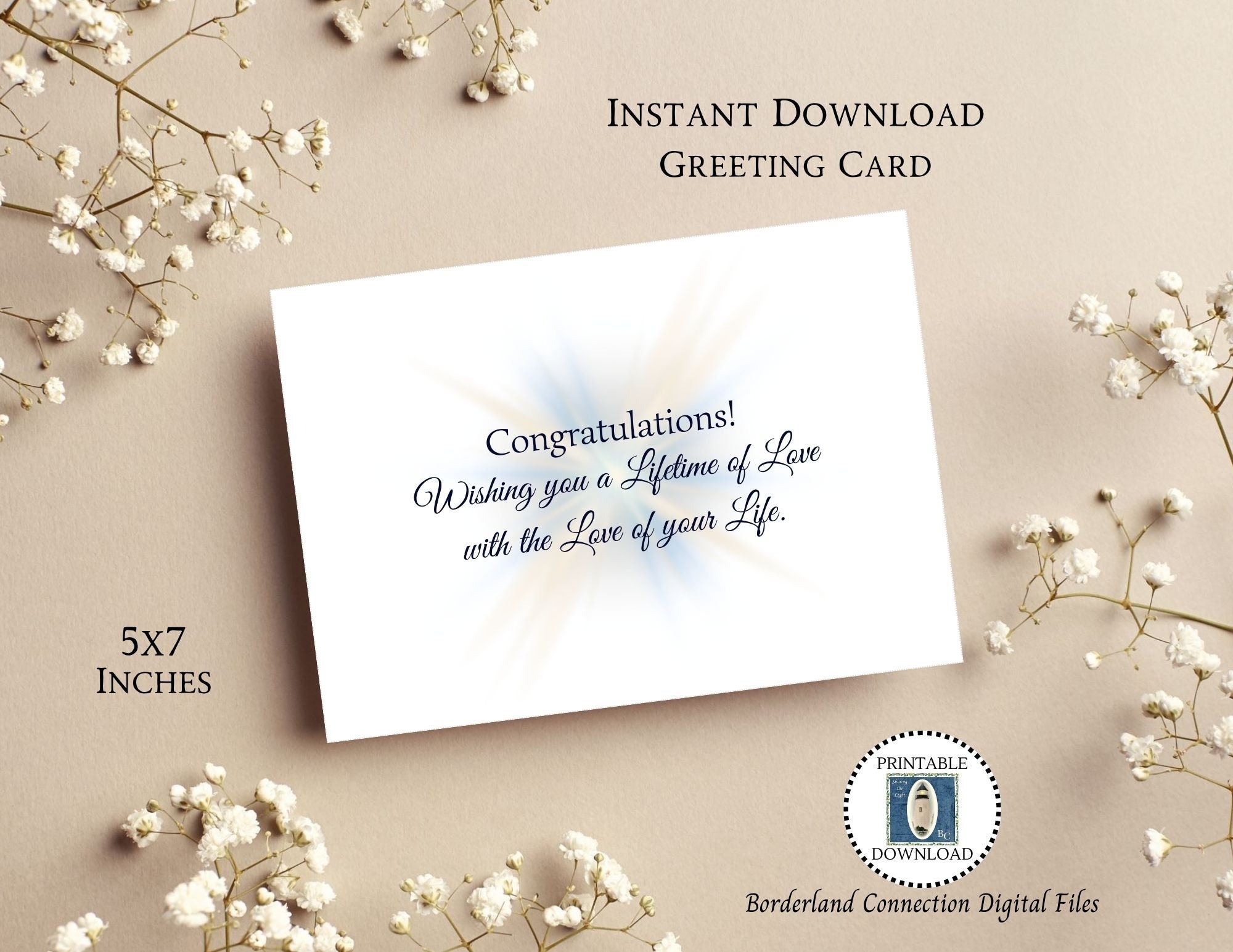 Congratulations On Your Wedding Card Printable