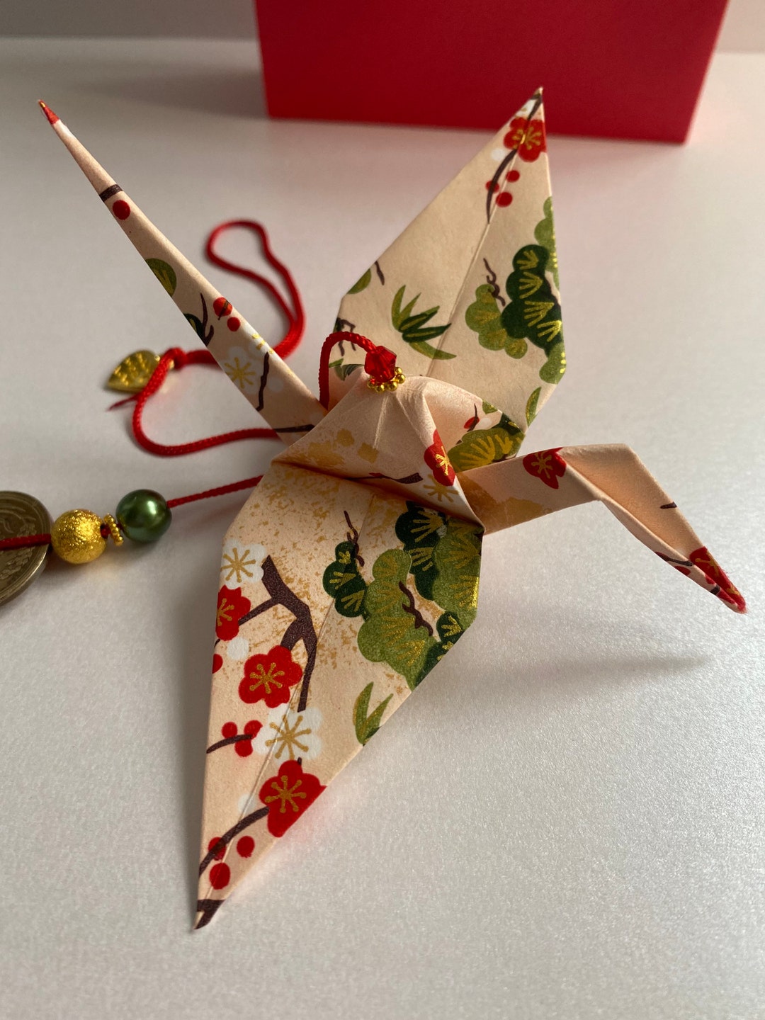 Good Luck Gift, Origami Crane Keepsake Gift, 1st Wedding Anniversary ...