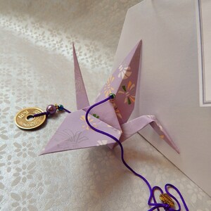 Good Luck Gift, Origami Crane Keepsake Gift, 1st Wedding Anniversary ...