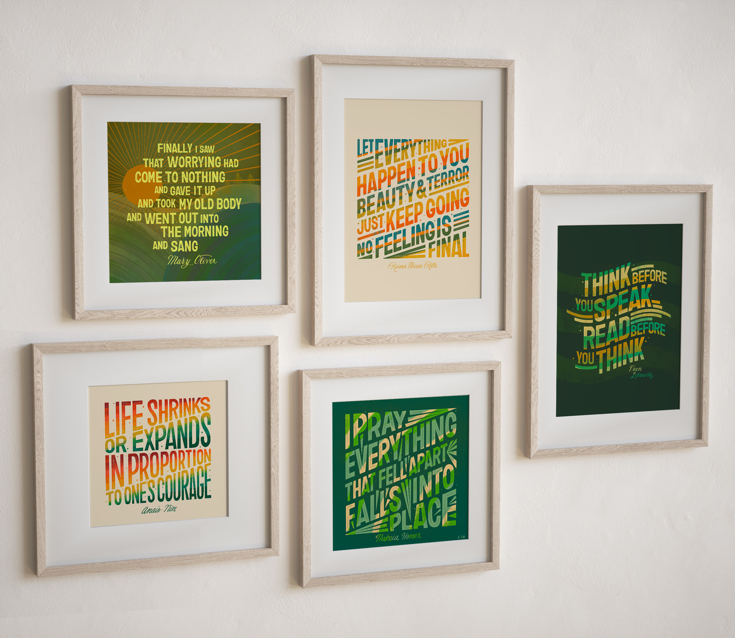 Inspirational Art Typographic Poster Gallery Wall Art | Etsy