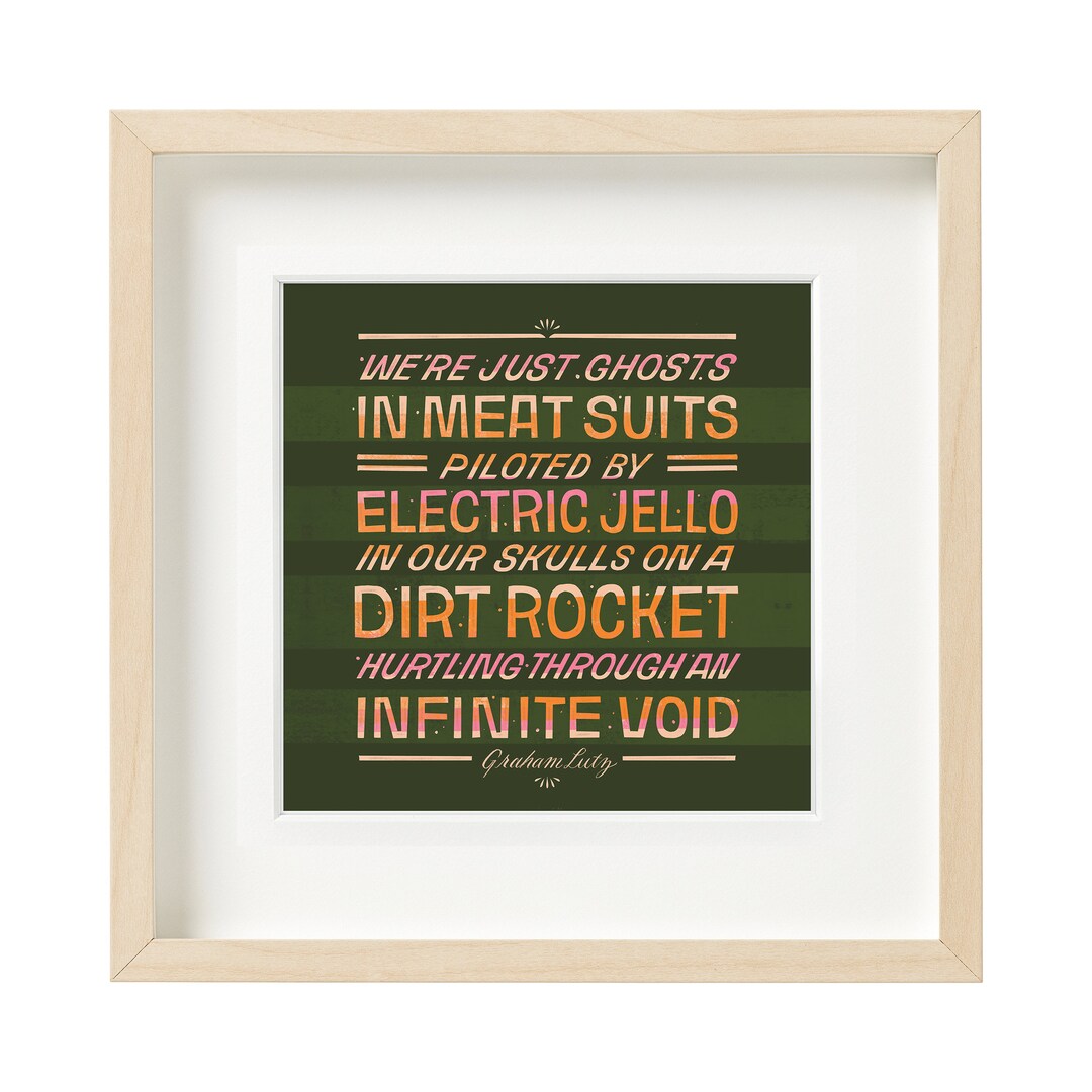 Existential Quote, Graham Lutz, Funny Quotes, Hand Drawn Printable ...