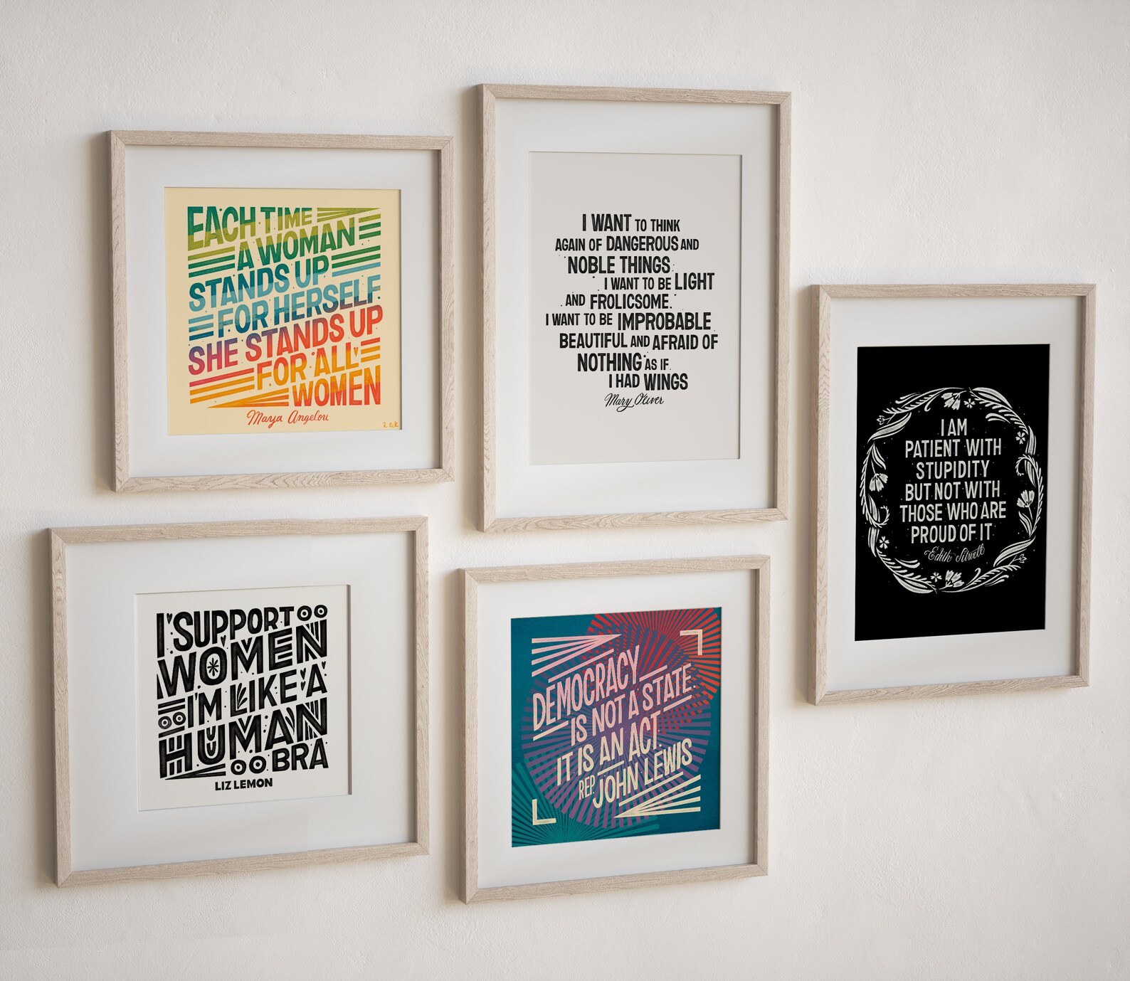 Democracy Quote John Lewis Print Voting Poster Typographic - Etsy