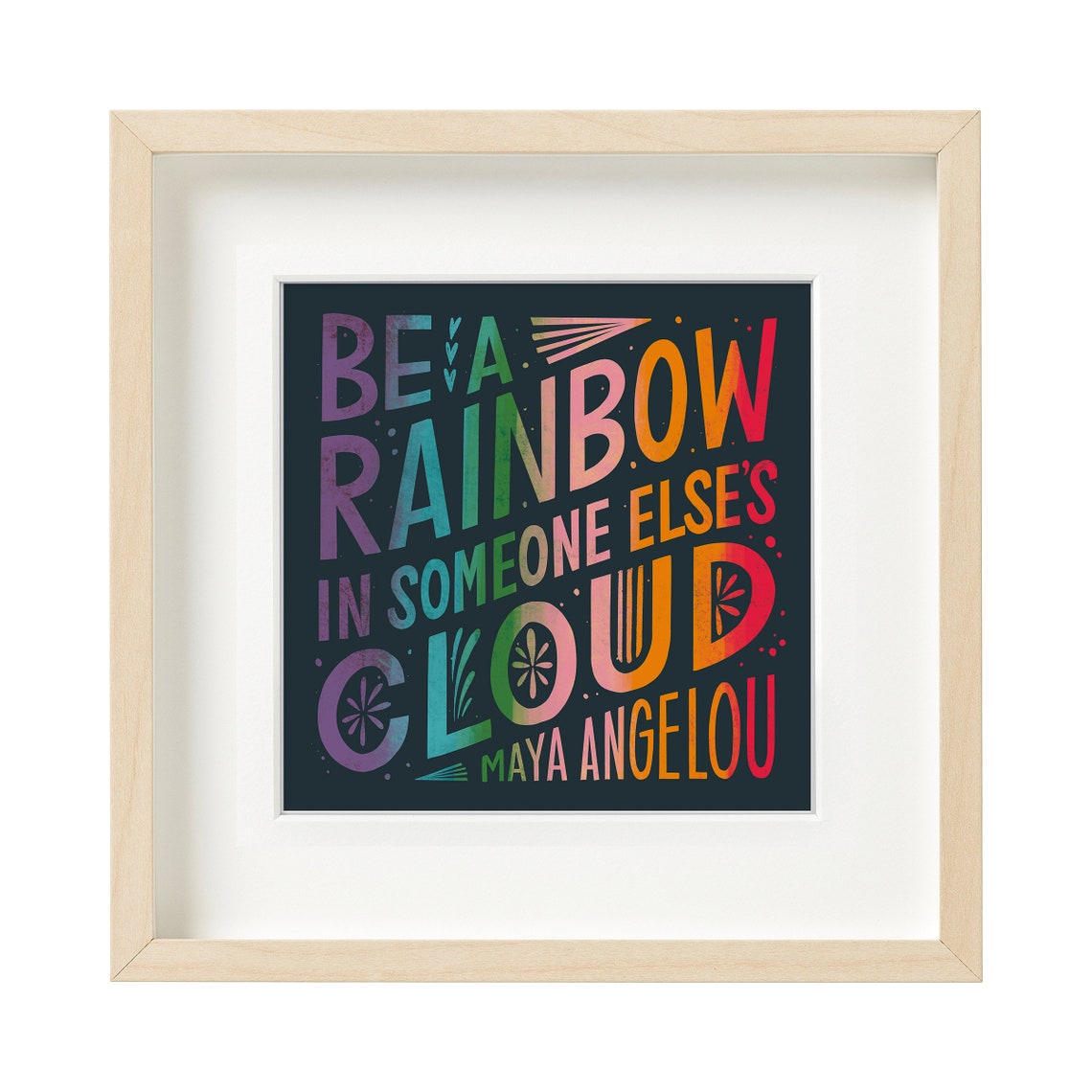 Maya Angelou Quote Wall Art Kids Room Wall Decor Nursery - Etsy