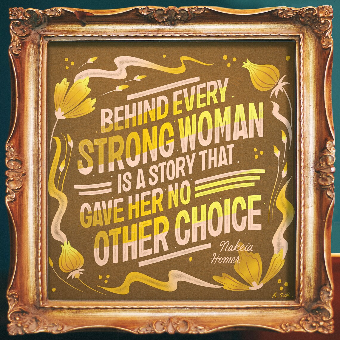Inspirational Art, Women Quotes, Strong Women, Gallery Wall Art, Quote ...