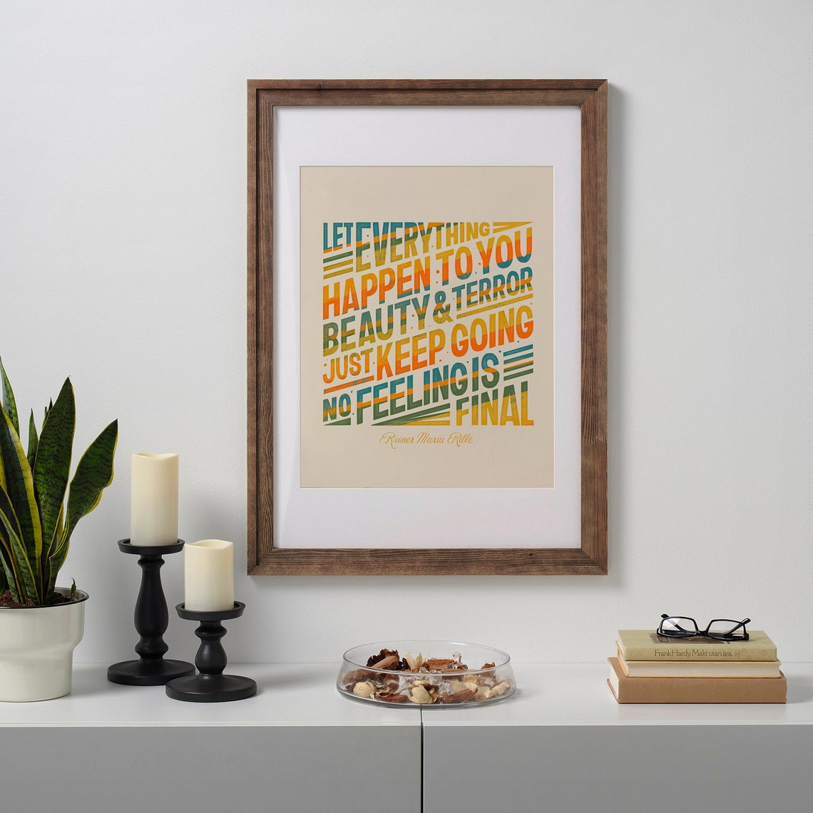 Inspirational Quote Colorful Wall Art Recovery Gifts - Etsy