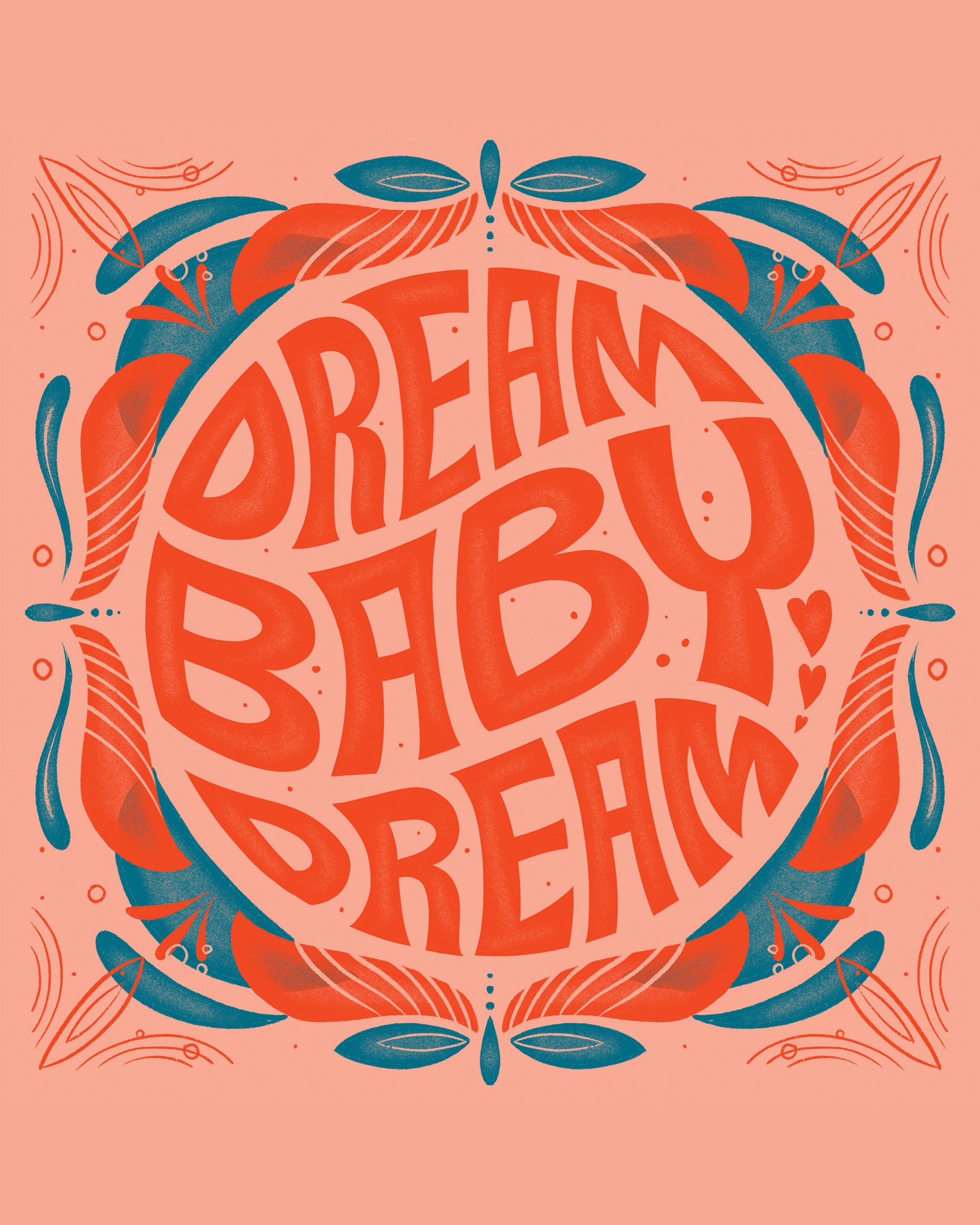 Dream Baby Dream Hand Drawn Printable Nursery Art Baby Room - Etsy