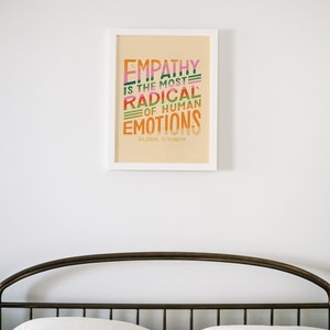 Gloria Steinem, Colorful Wall Art, Kindness Art, Girls Room Decor, Kids ...