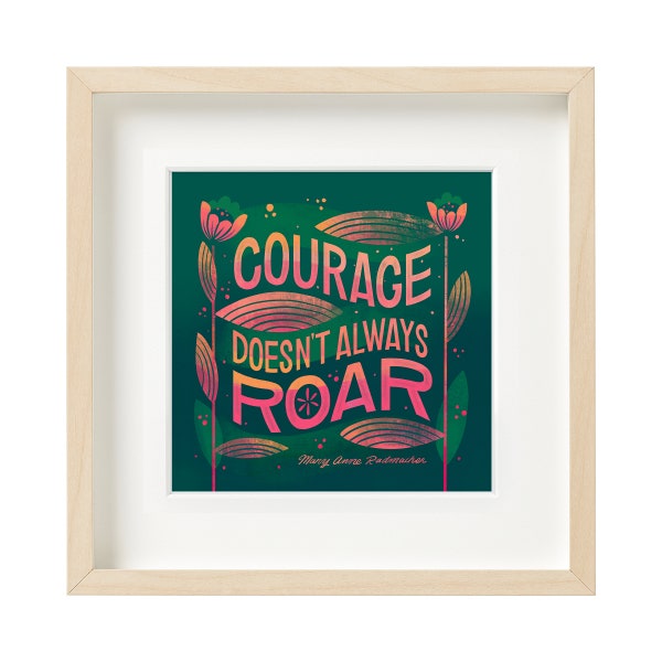 Courage Poster - Etsy