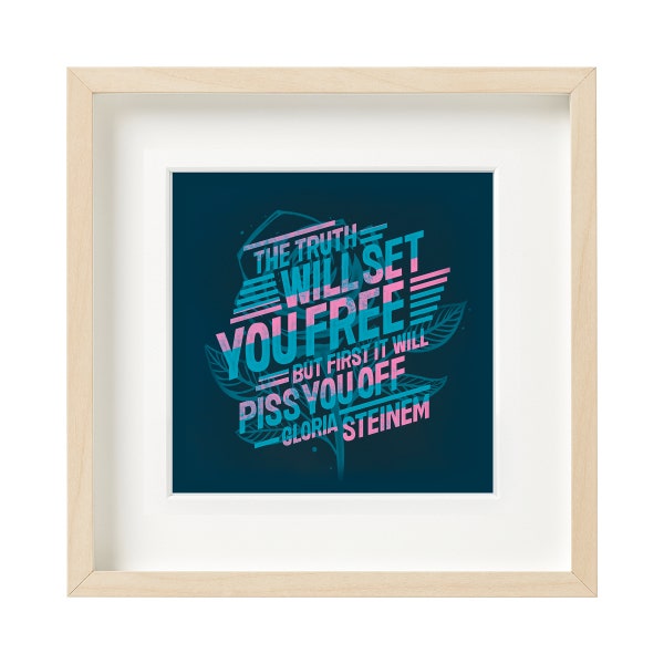 Gloria Steinem Quote - Etsy