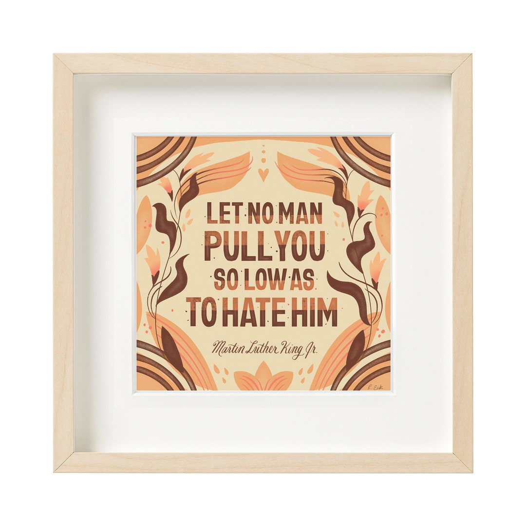 Martin Luther King Jr, Gallery Wall Art, Typography Print, Civil Rights ...