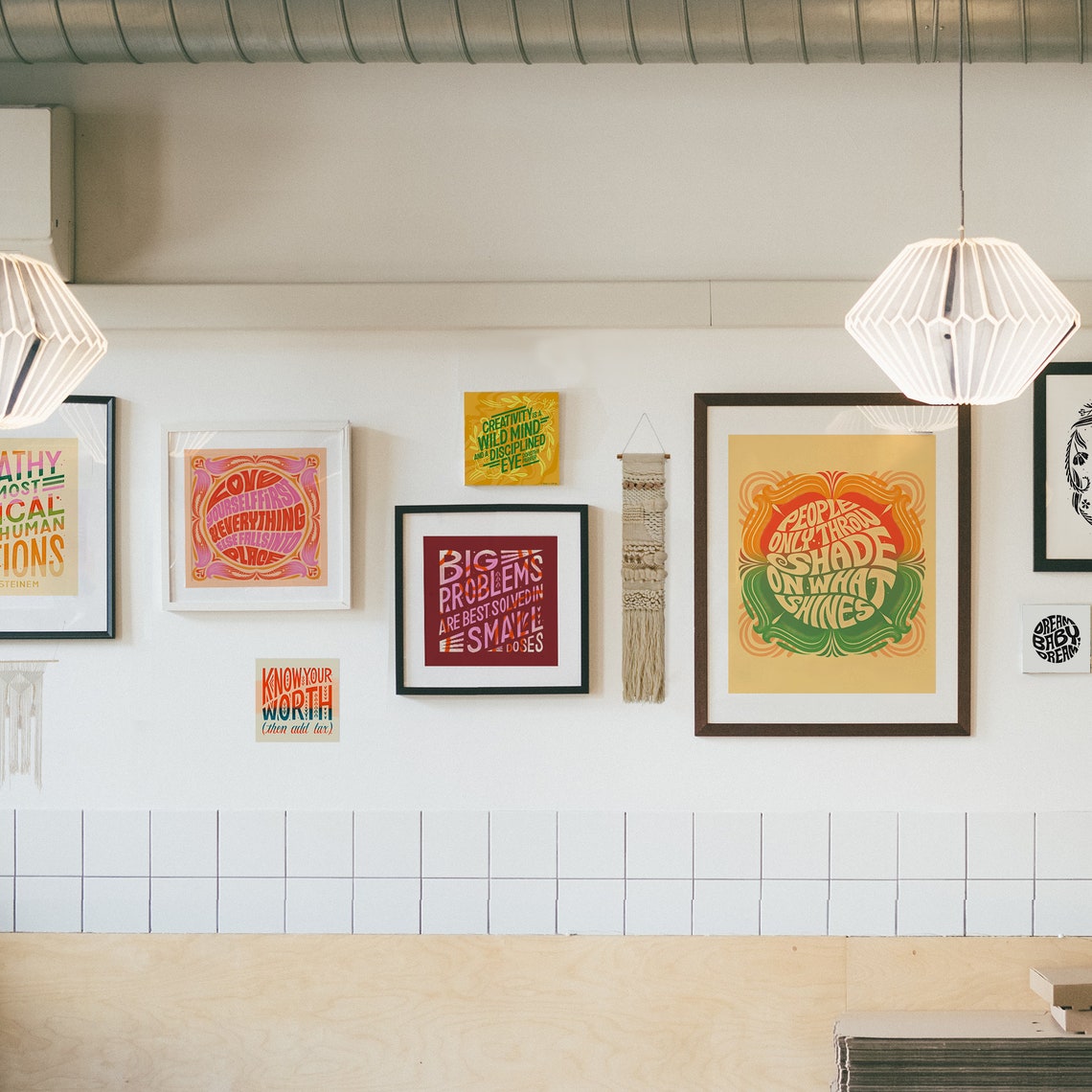 Retro Type Classroom Decor Colorful Wall Decor Kids Wall - Etsy