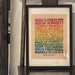 Martin Luther King Jr, Rainbow Art, Equal Rights, Typography Print ...