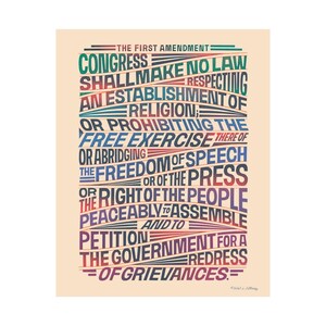 PRINT: First Amendment Matte Vertical Posters - Etsy