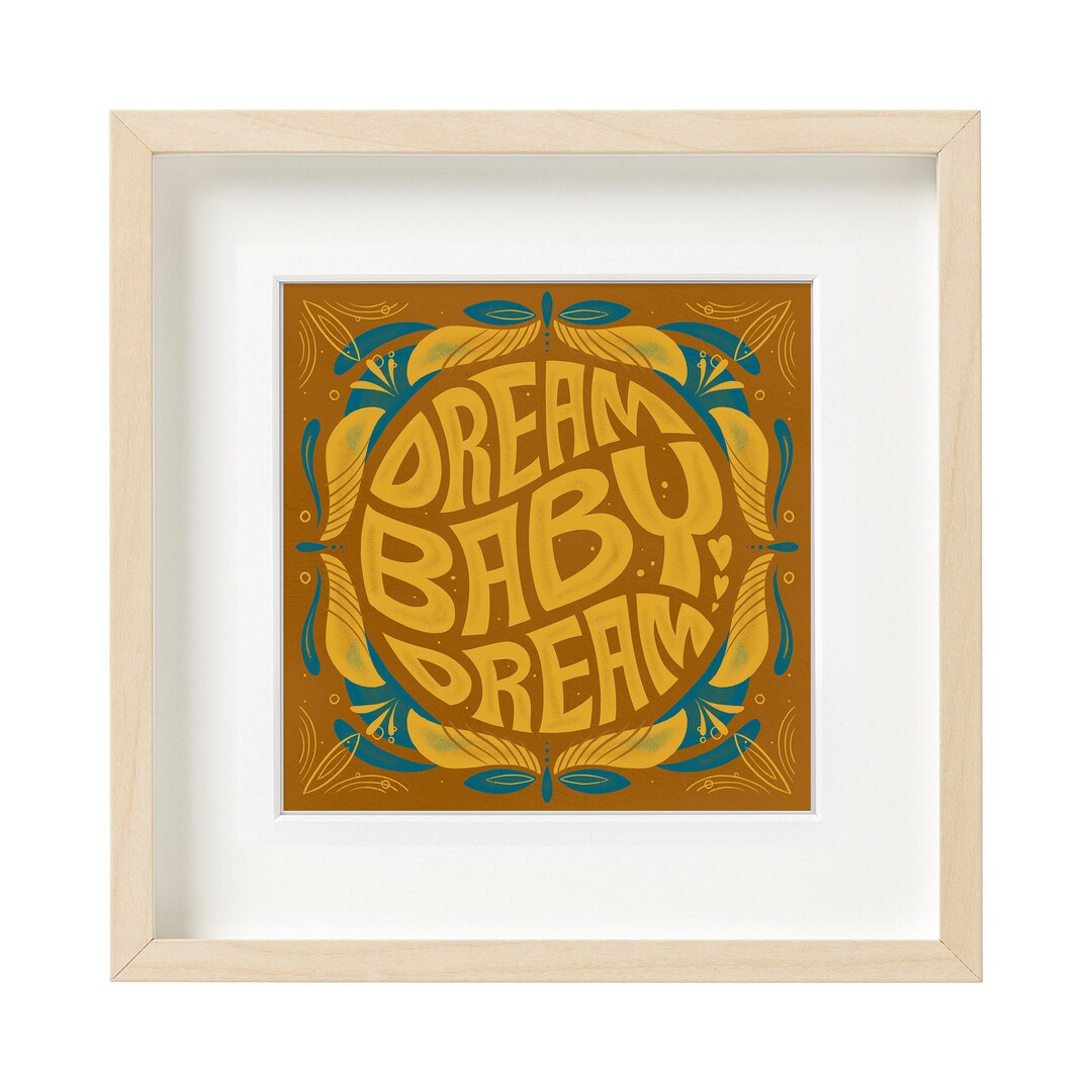 Retro Wall Decor, Dream Prints, Nursery Art, Baby Room Decor ...