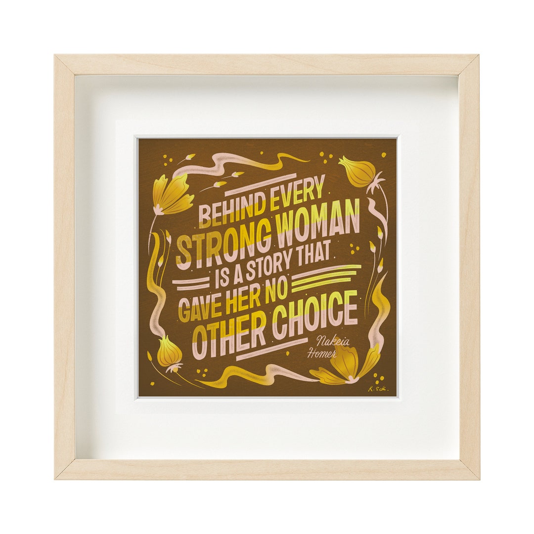 Inspirational Art, Women Quotes, Strong Women, Gallery Wall Art, Quote ...