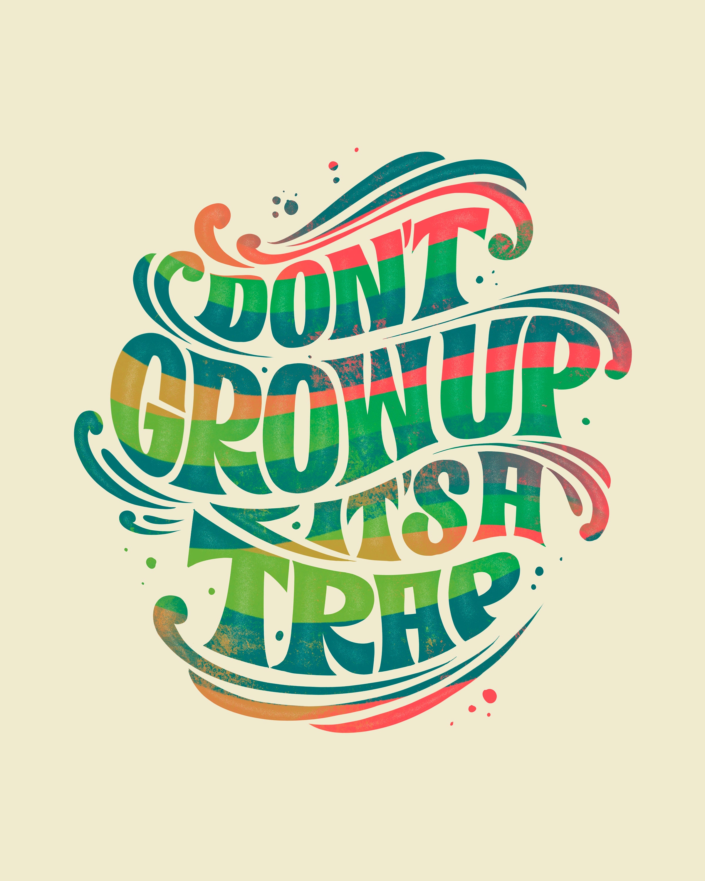 Kids Room Printable, Children's Wall Art, Hand Lettering, Printable ...