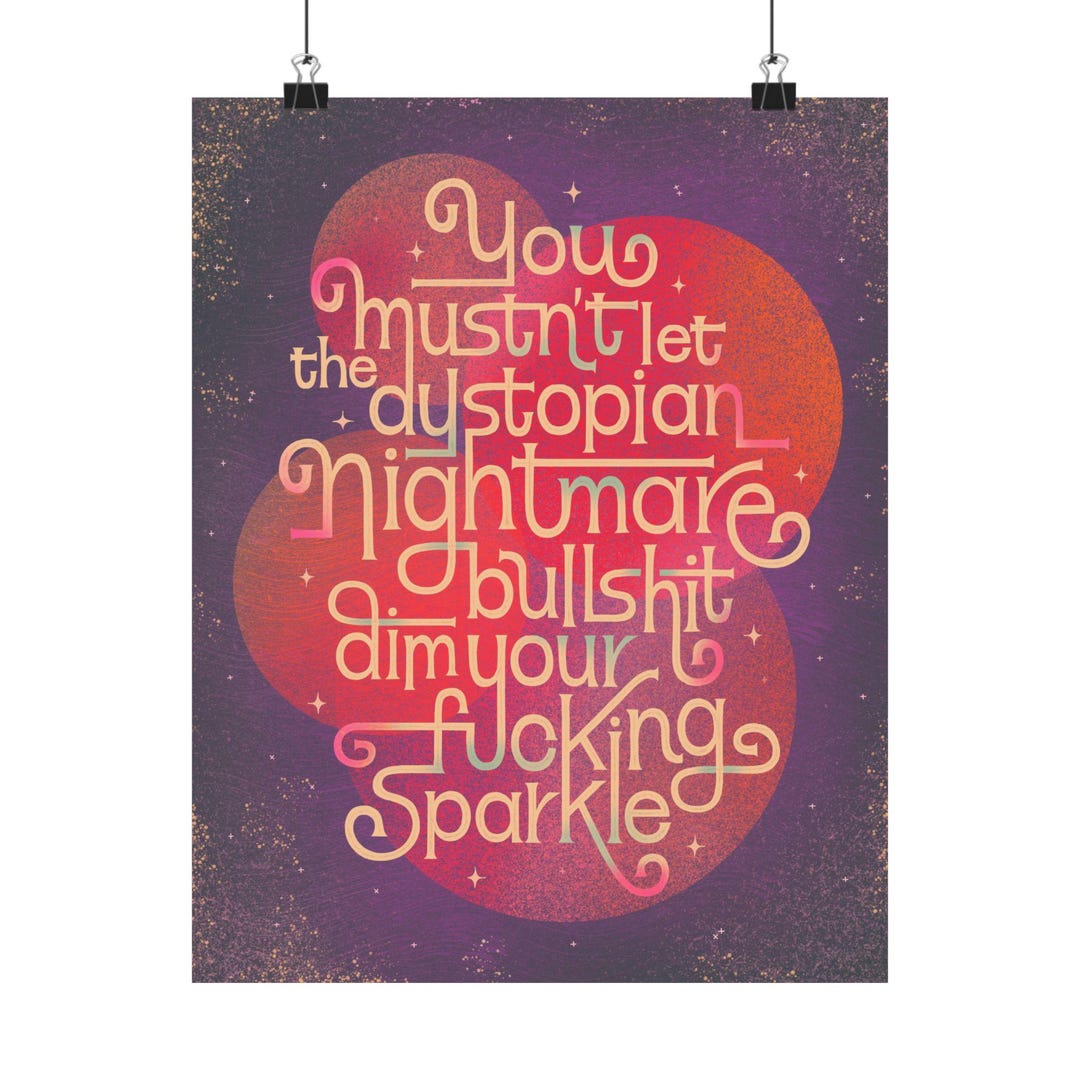 PRINT: Don't Dim Your Sparkle Matte Vertical Posters - Etsy