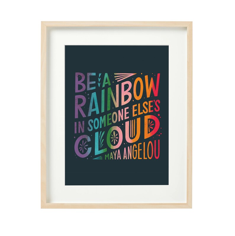 Maya Angelou Quote Wall Art Kids Room Wall Decor Nursery - Etsy