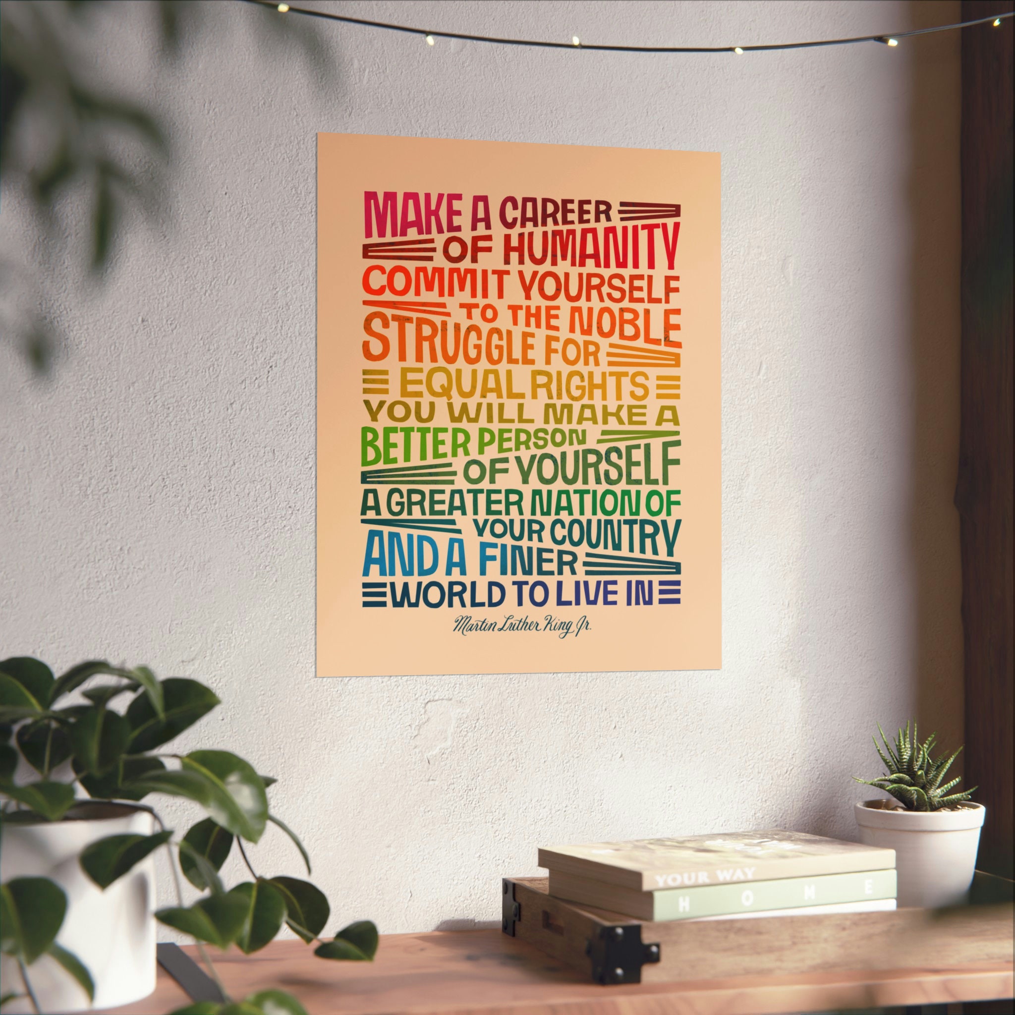 PRINT: Make a Career MLK Quote Matte Vertical Posters - Etsy
