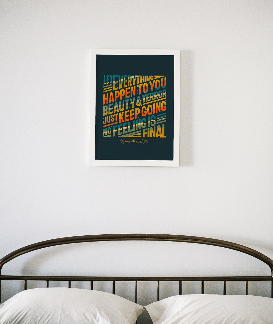 Inspirational Wall Art Inspirational Quotes Colorful Wall | Etsy