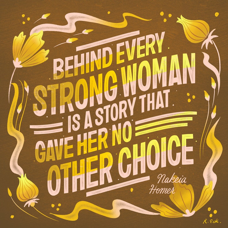 Inspirational Art, Women Quotes, Strong Women, Gallery Wall Art, Quote ...