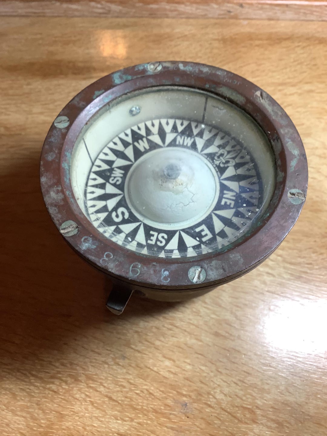 Antique Brass Ship Compass John Bliss & Co - Etsy
