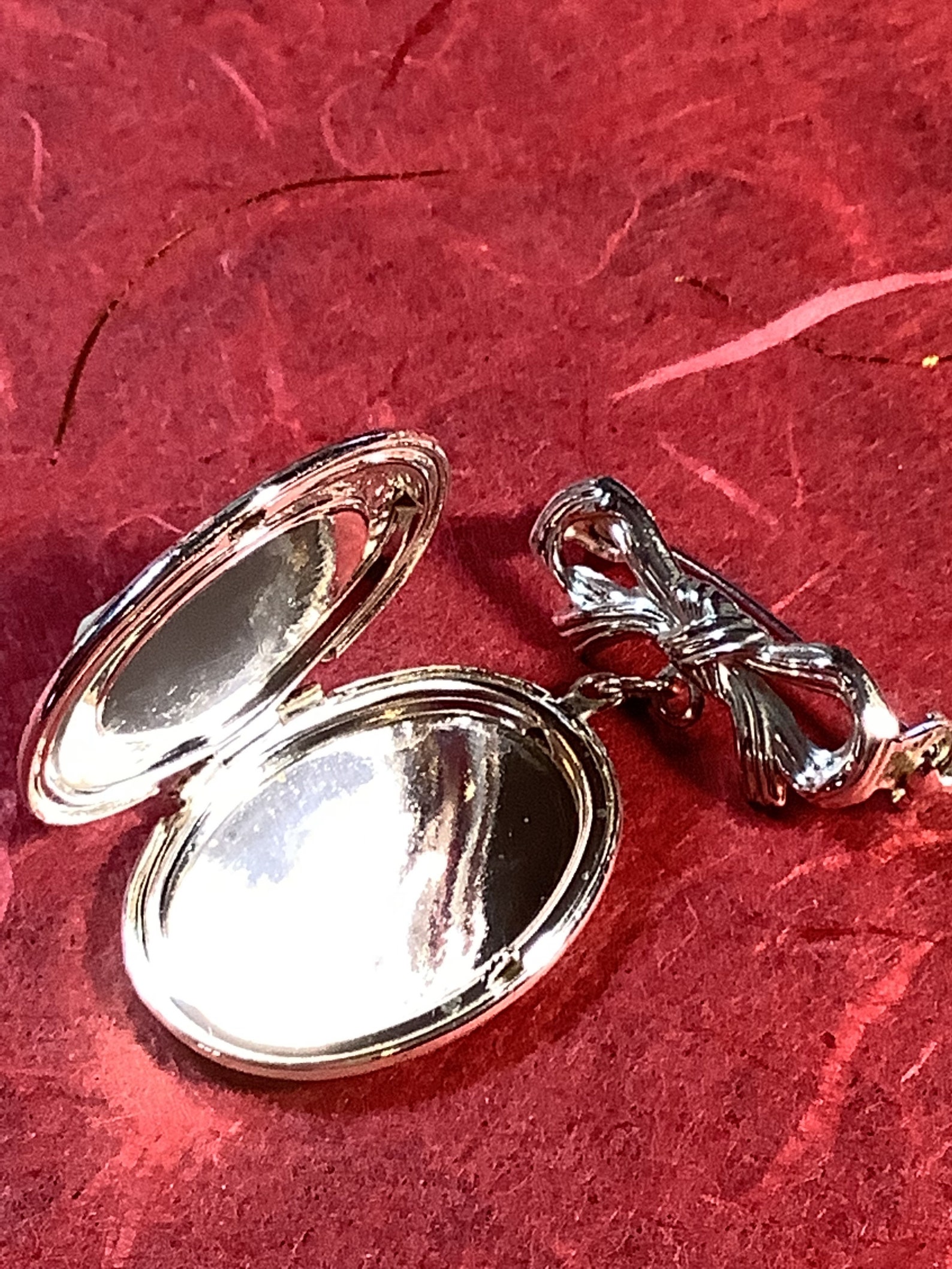 Cameo Locket Silver Tone Dangle Brooch - Etsy