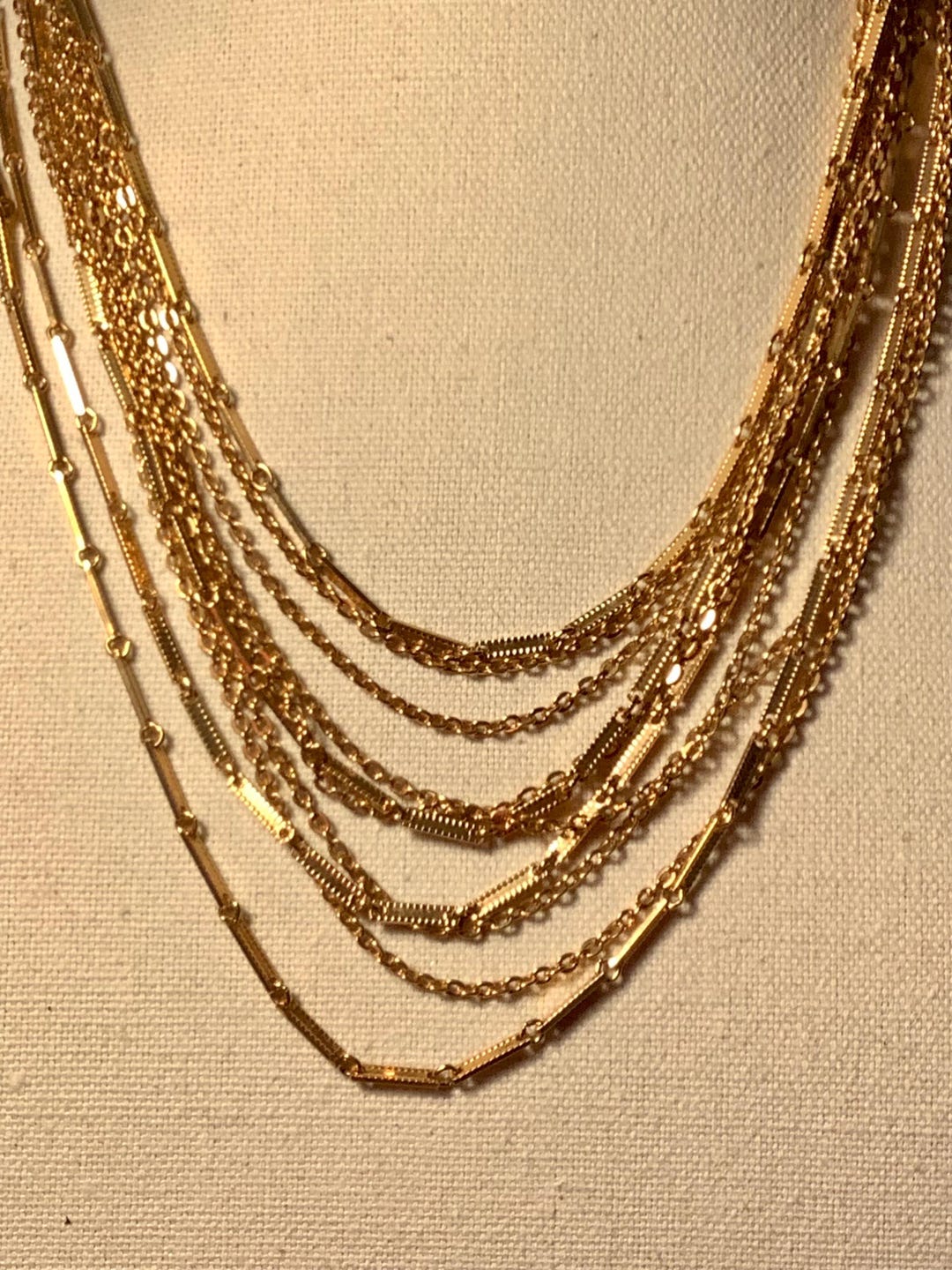 Sarah Coventry 10 Chain Multistrand Necklace 19.5 Inches - Etsy