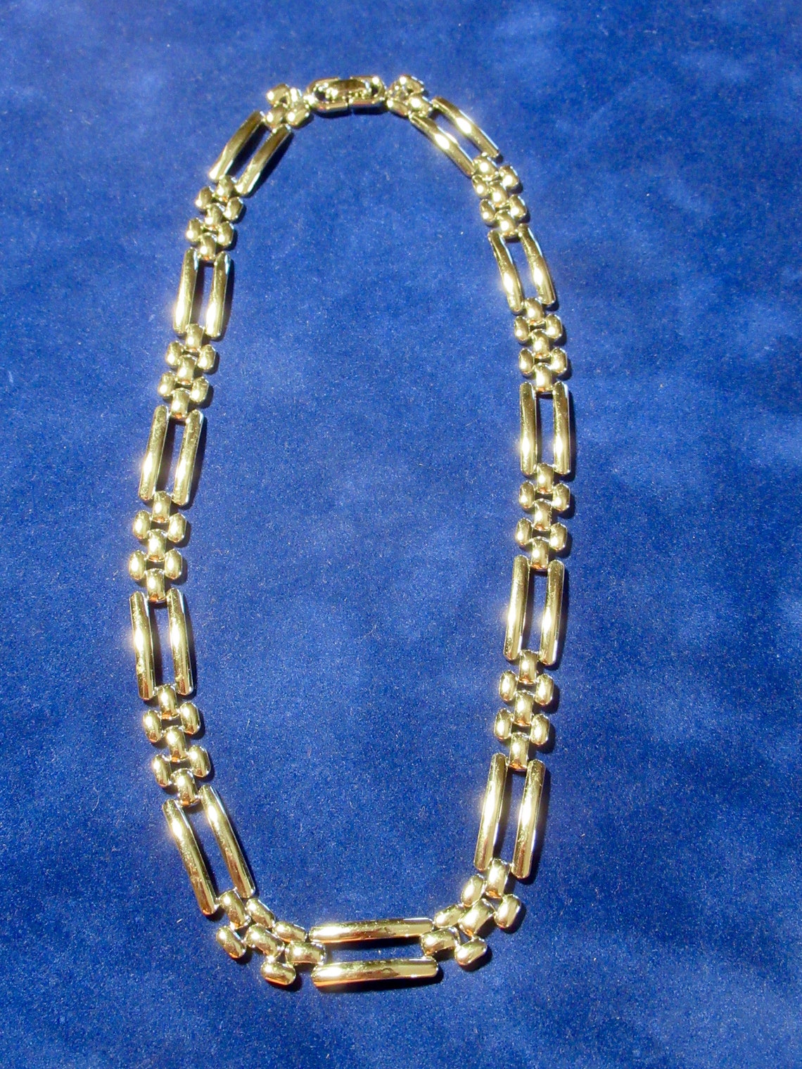 Monet Heavy Silver Tone Large Link Chain Necklace 17 Inch | Etsy