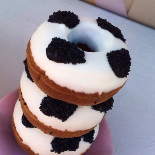 12 Rustic Cow Print Mini Donuts Doughnuts Farm Party Sweets - Etsy