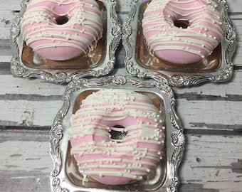 12 Pink Sprinklemini Donuts Doughnut Wedding Birthday Bridal | Etsy