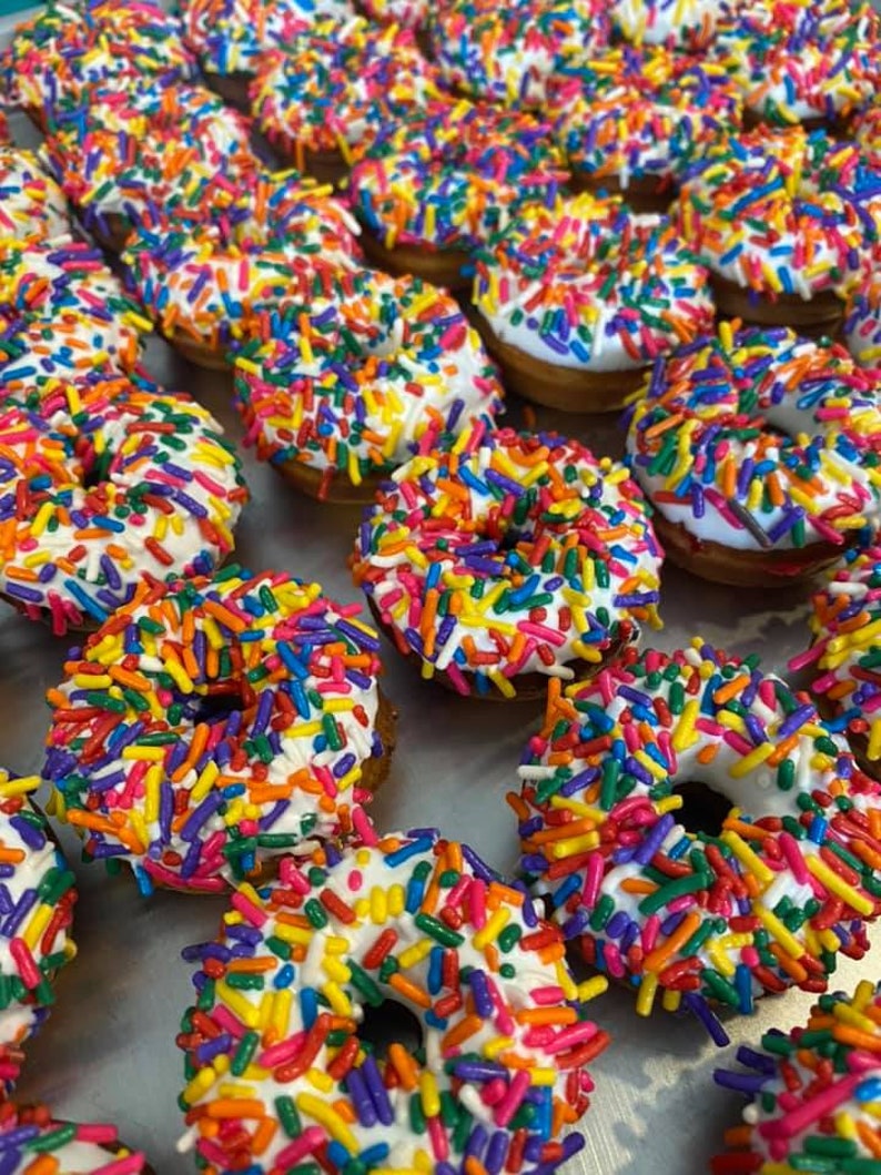 12 Mini Donuts Sunshine Rainbow Quarantine Social Distancing | Etsy