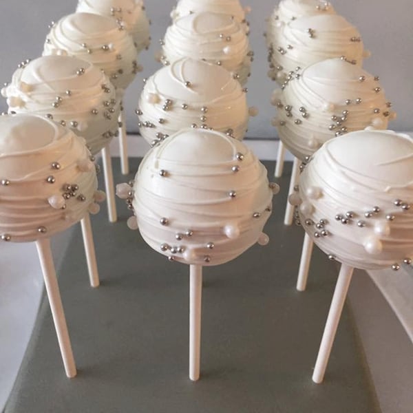 White Cake Pops - Etsy