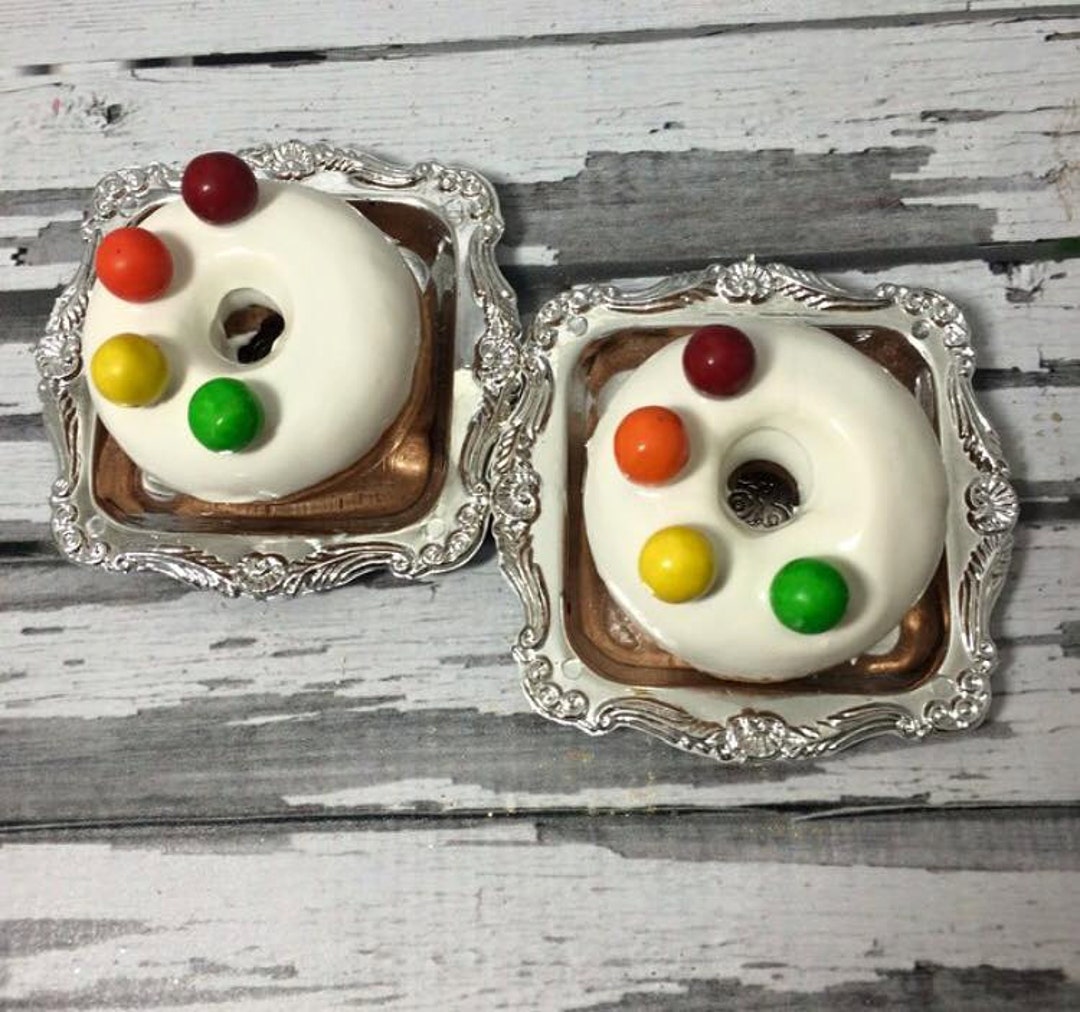 1 Dozen Rainbow Painters Pallet Mini Donuts Birthday Favors Wedding ...