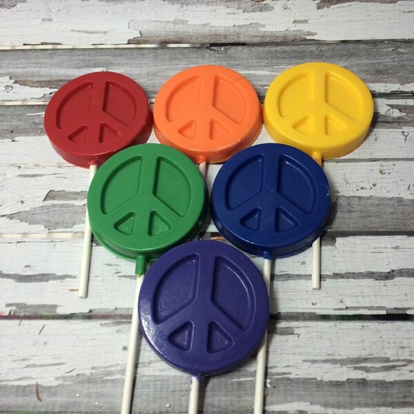 Peace Sign Lollipop - Etsy