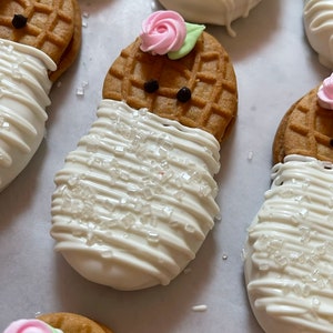 1 Dozen White Sugar Nutter Butter Baby Girl Boy Shower Favors Party ...