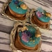 12 Beach Mermaid Theme Party Sweets Table Treats Sea Shell Mini Donuts ...