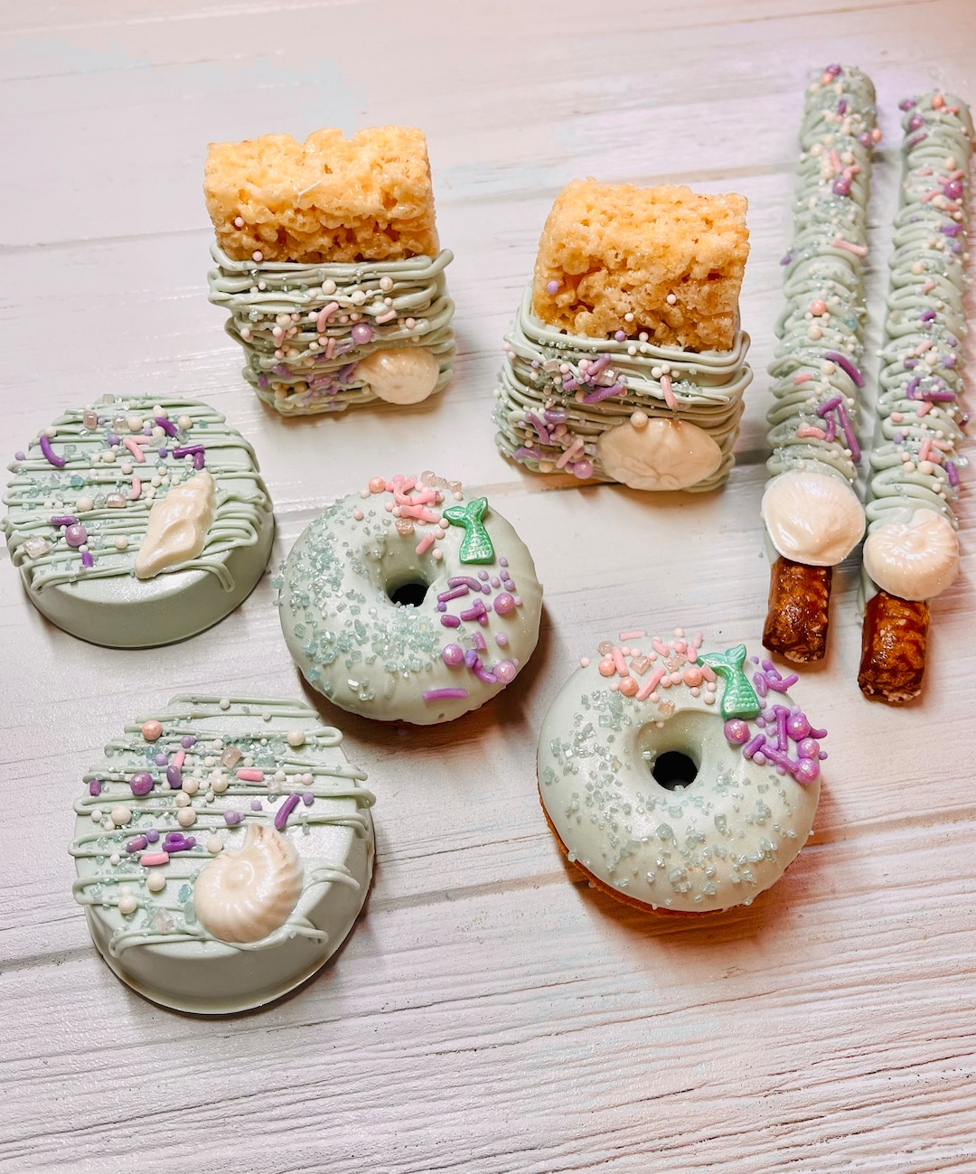 Under the Sea Shell Teal Birthday Bridal Baby Shower Favors Chocolate ...