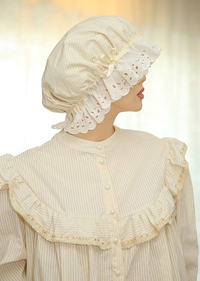 Beautiful Set of Vintage Nightgown and Sleeping Hat - Etsy