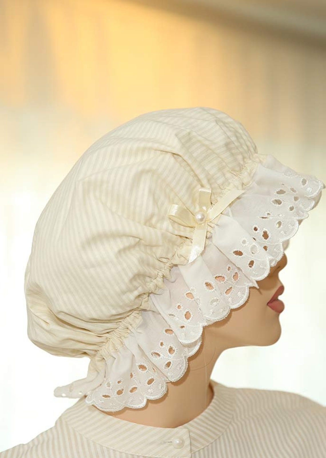 Beautiful Set of Vintage Nightgown and Sleeping Hat - Etsy